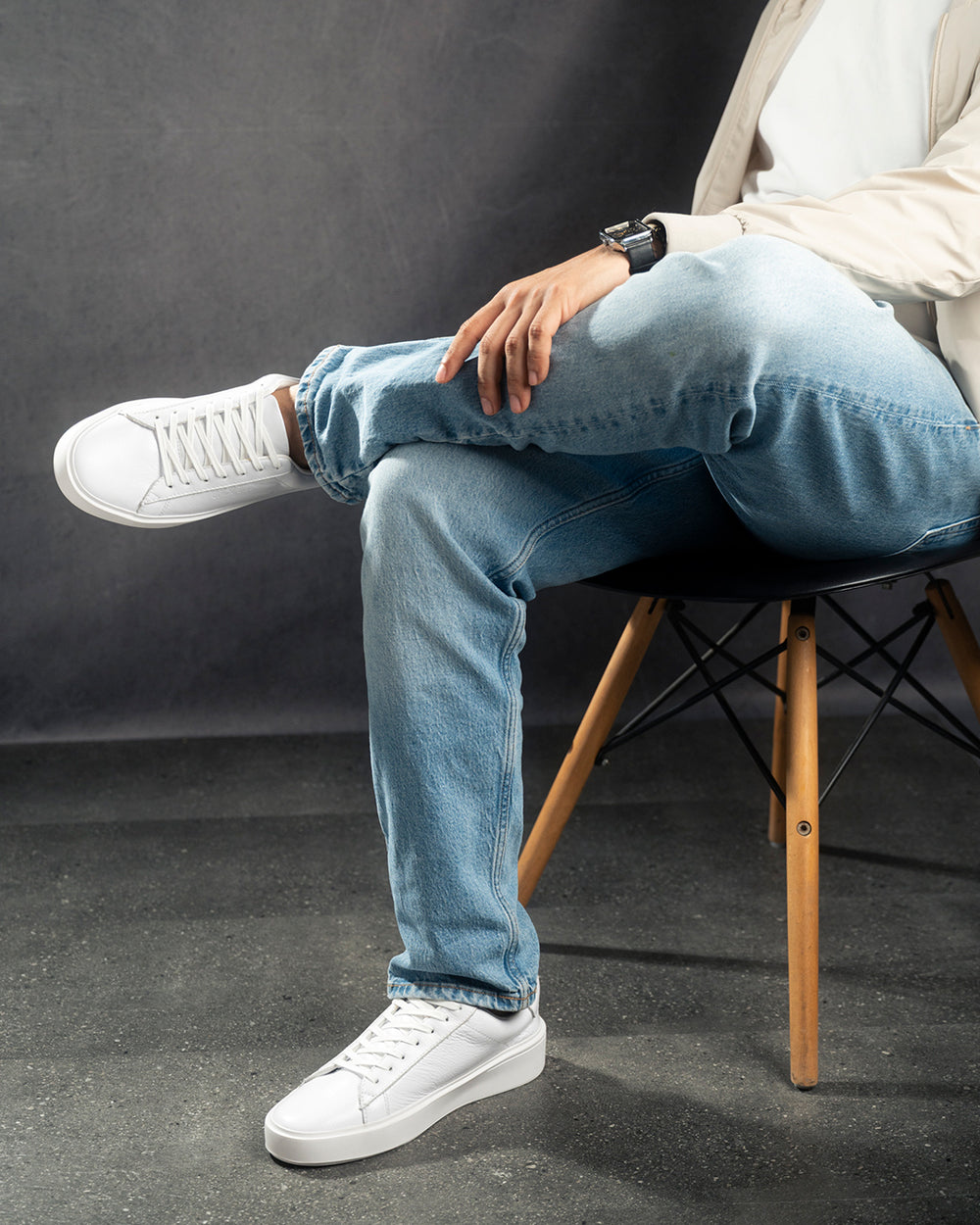 Calzado Tenis Versátil en Cuero para Hombre | Black Bison