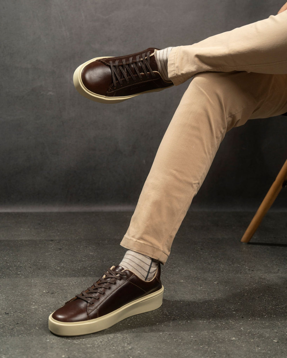 Calzado Tenis Versátil en Cuero para Hombre | Black Bison